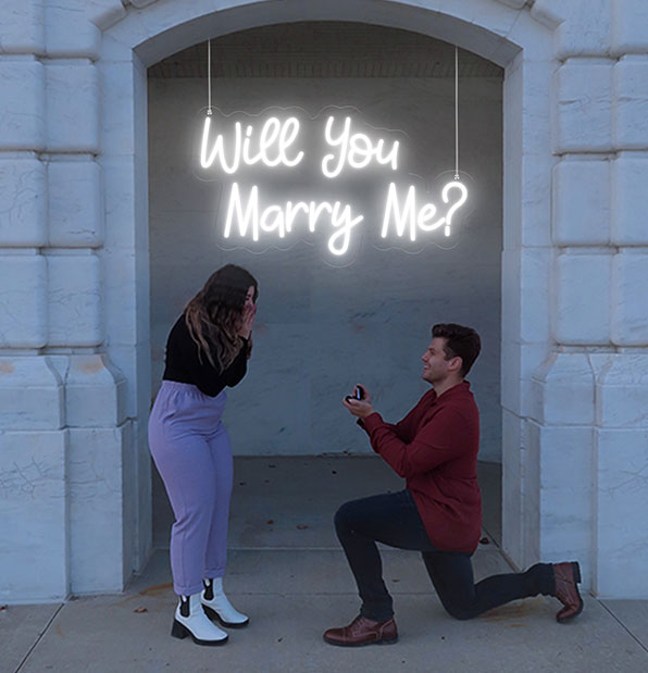 Buy Will You Marry Me LED Neon Sign | NeonChamp